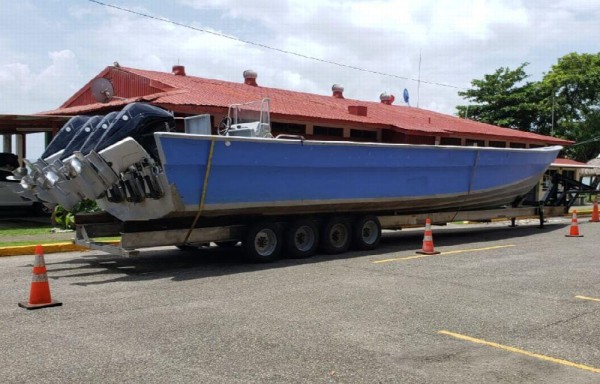 Narco lancha será utilizada por la Policía