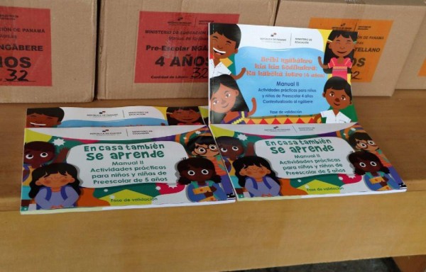 Manual de actividades prácticas llega a niños ngäbes de preescolar